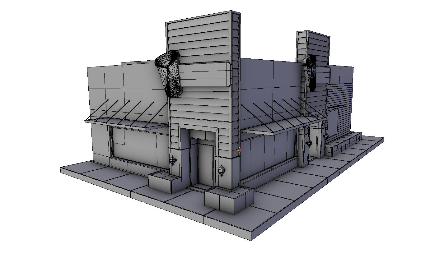 Generic fast food restaurant 3D model - TurboSquid 1341569