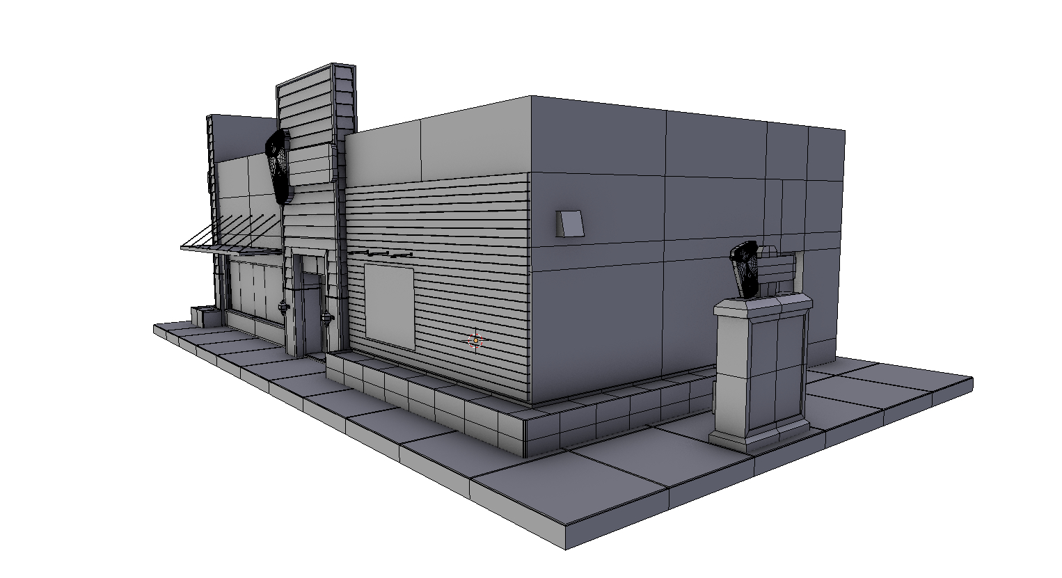 Generic fast food restaurant 3D model - TurboSquid 1341569