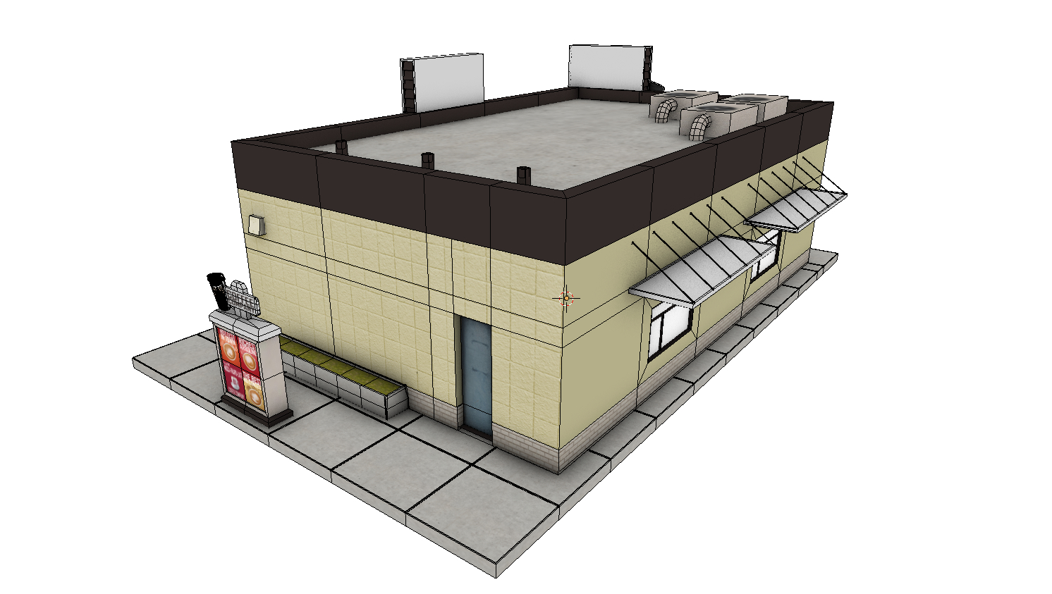 Generic fast food restaurant 3D model - TurboSquid 1341569