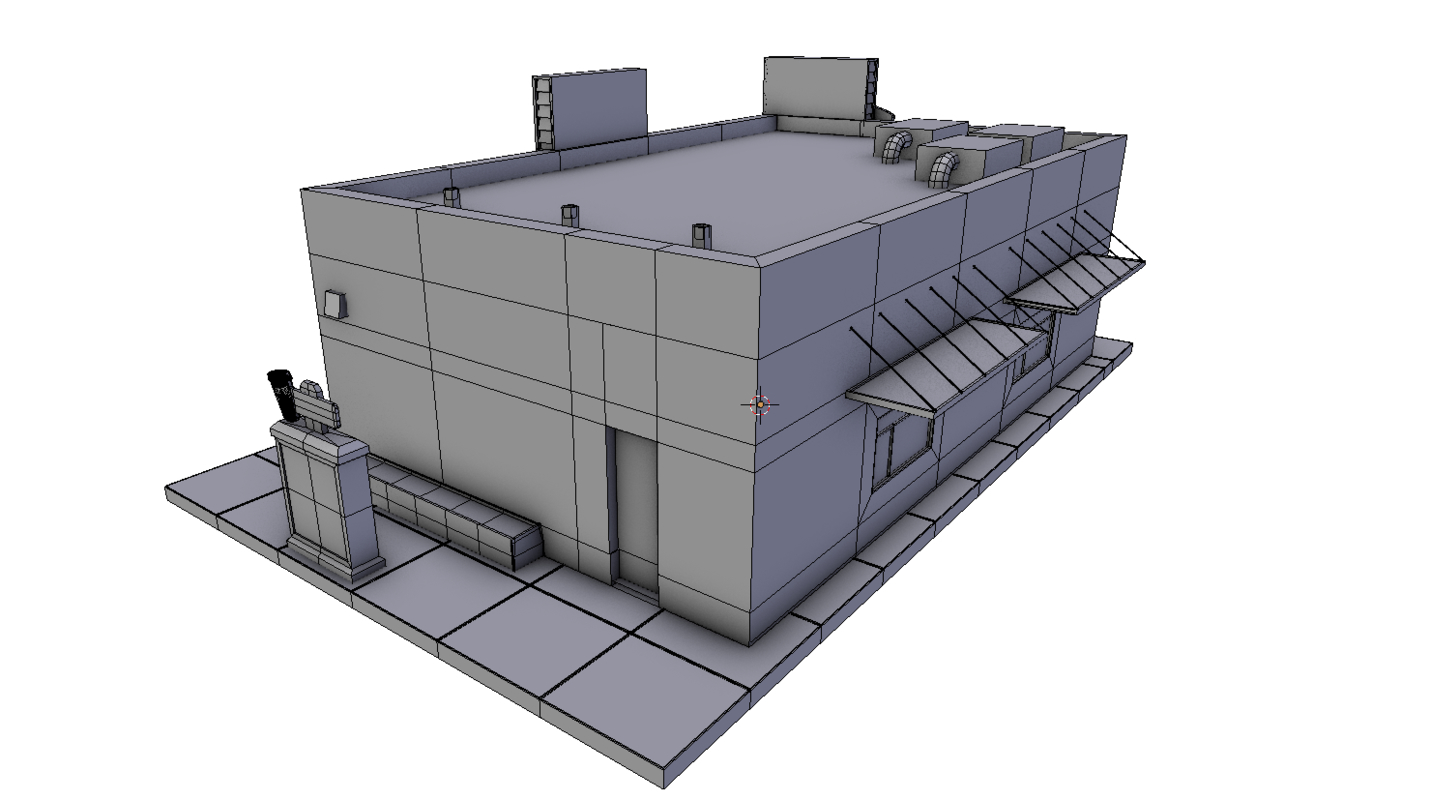 Generic fast food restaurant 3D model - TurboSquid 1341569