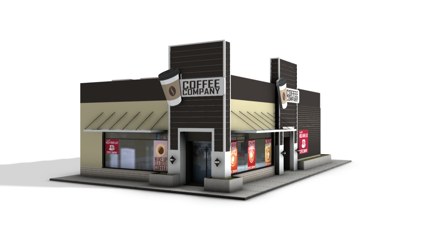 Coffee Shop Maya Models for Download | TurboSquid