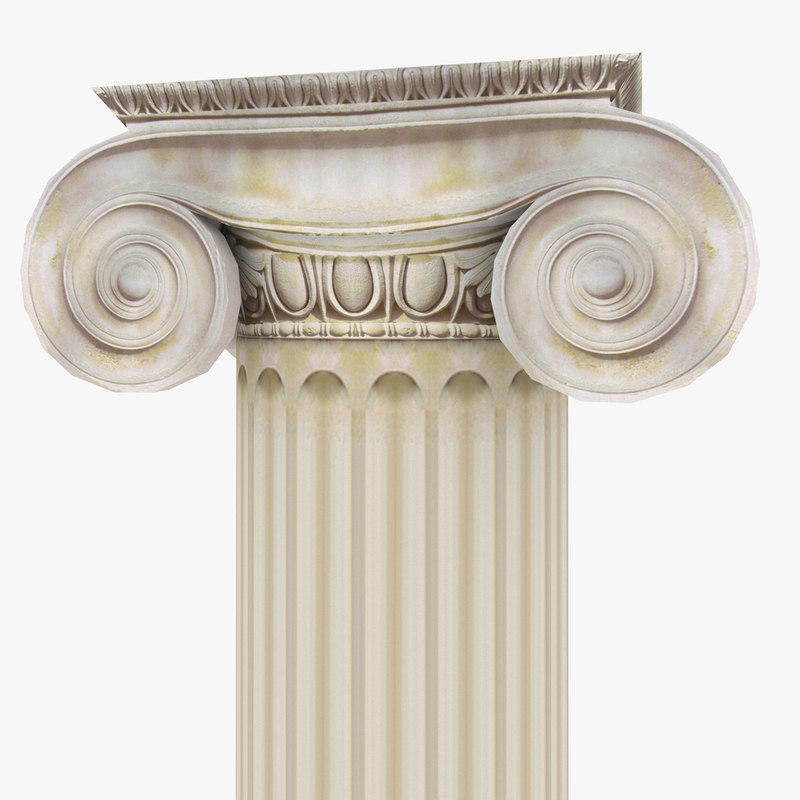 3D roman ionic piller - TurboSquid 1341609