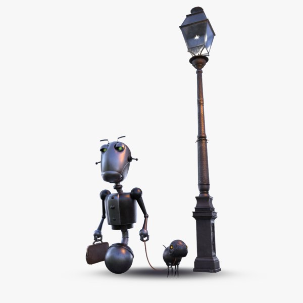 3D модель Стимпанк робот с собакой - TurboSquid 1341738