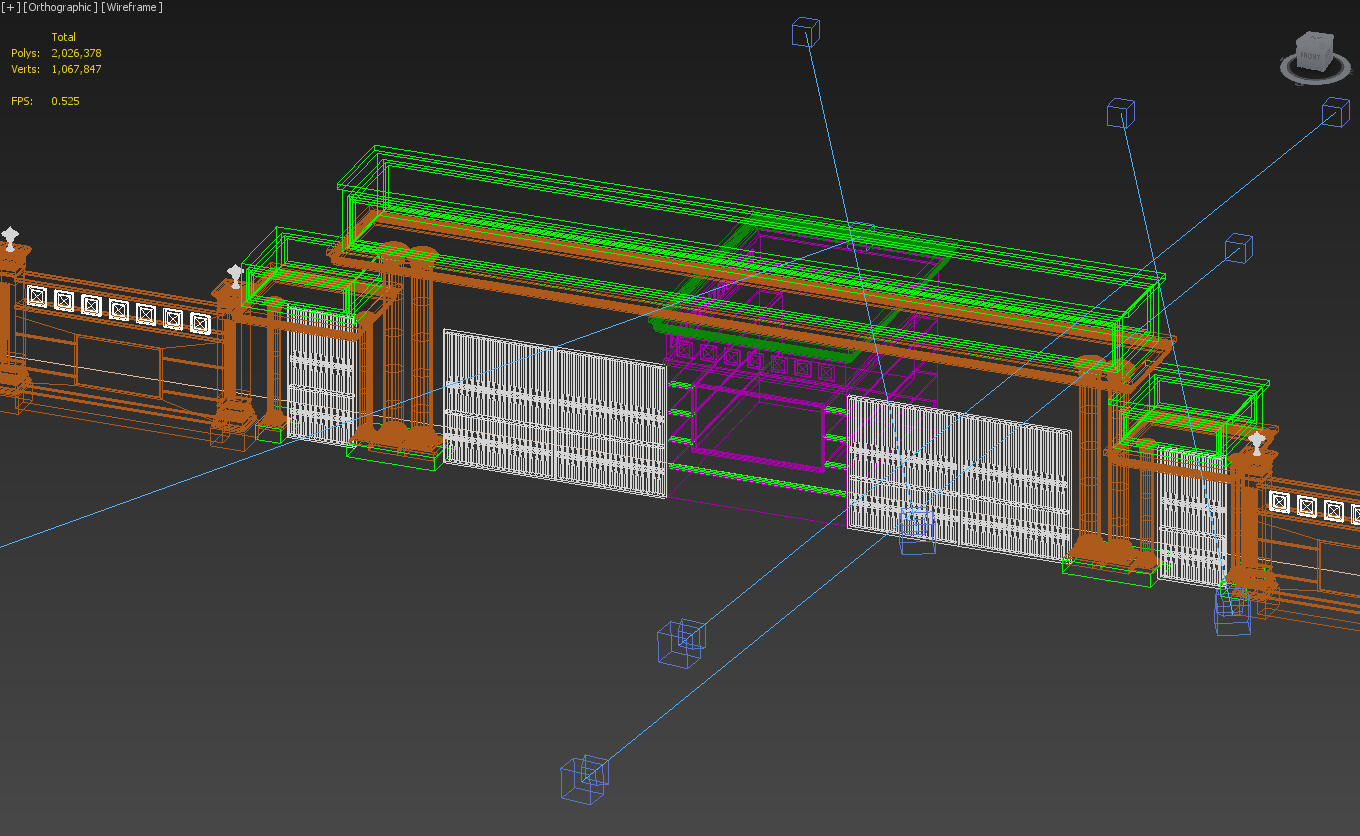 School gate exterior 3D model - TurboSquid 1341713