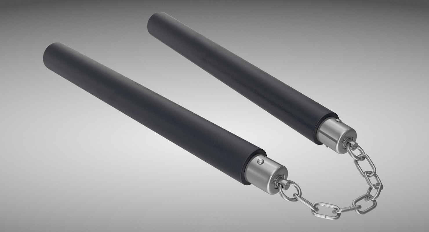 3D nunchaku weapon model - TurboSquid 1341735