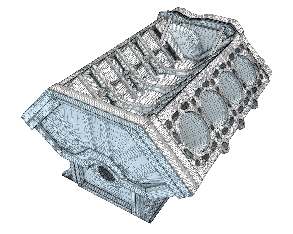 3D model v8 engine block - TurboSquid 1341905