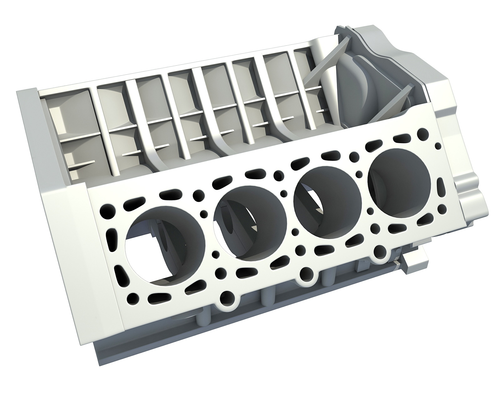 3D model v8 engine block - TurboSquid 1341905