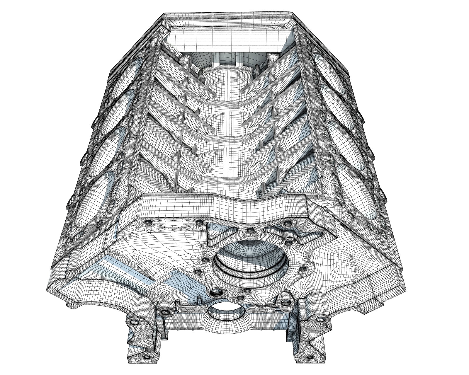 Bloco de Motor V8 Modelo 3D - TurboSquid 1341905