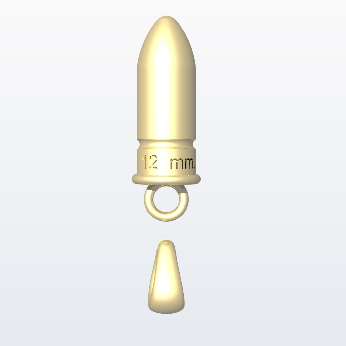 modelo 3d bala 12 mm - TurboSquid 1342068