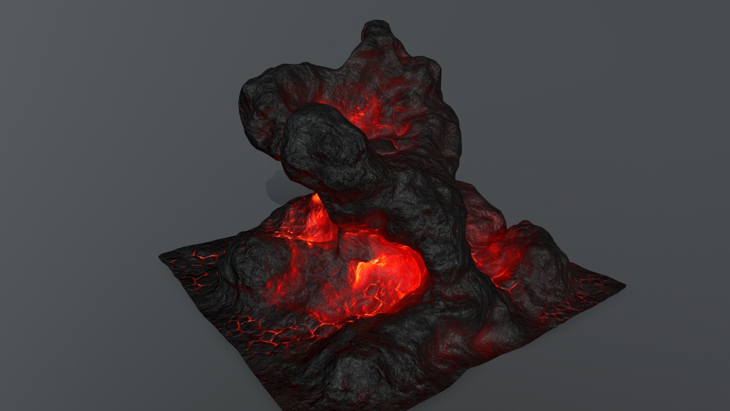 modelo 3d roca de lava - TurboSquid 1342150