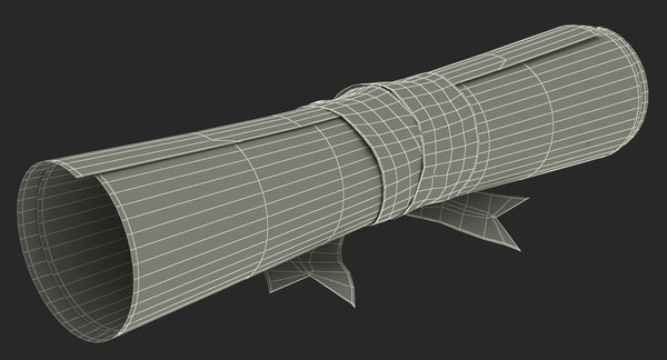 3D model degree scroll red ribbon - TurboSquid 1342297