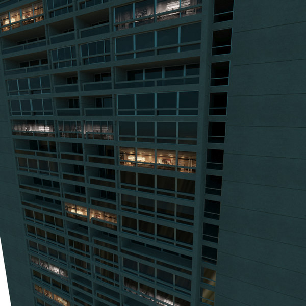 Skyscraper lighting model - TurboSquid 1342208
