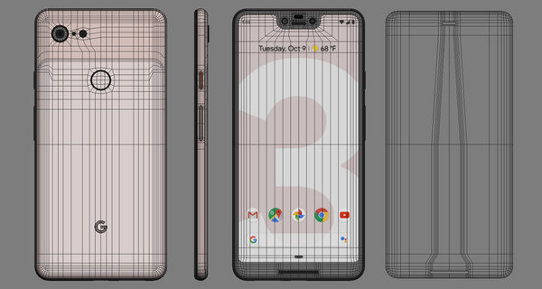 Google pixel 3xl 3 3D model - TurboSquid 1342229