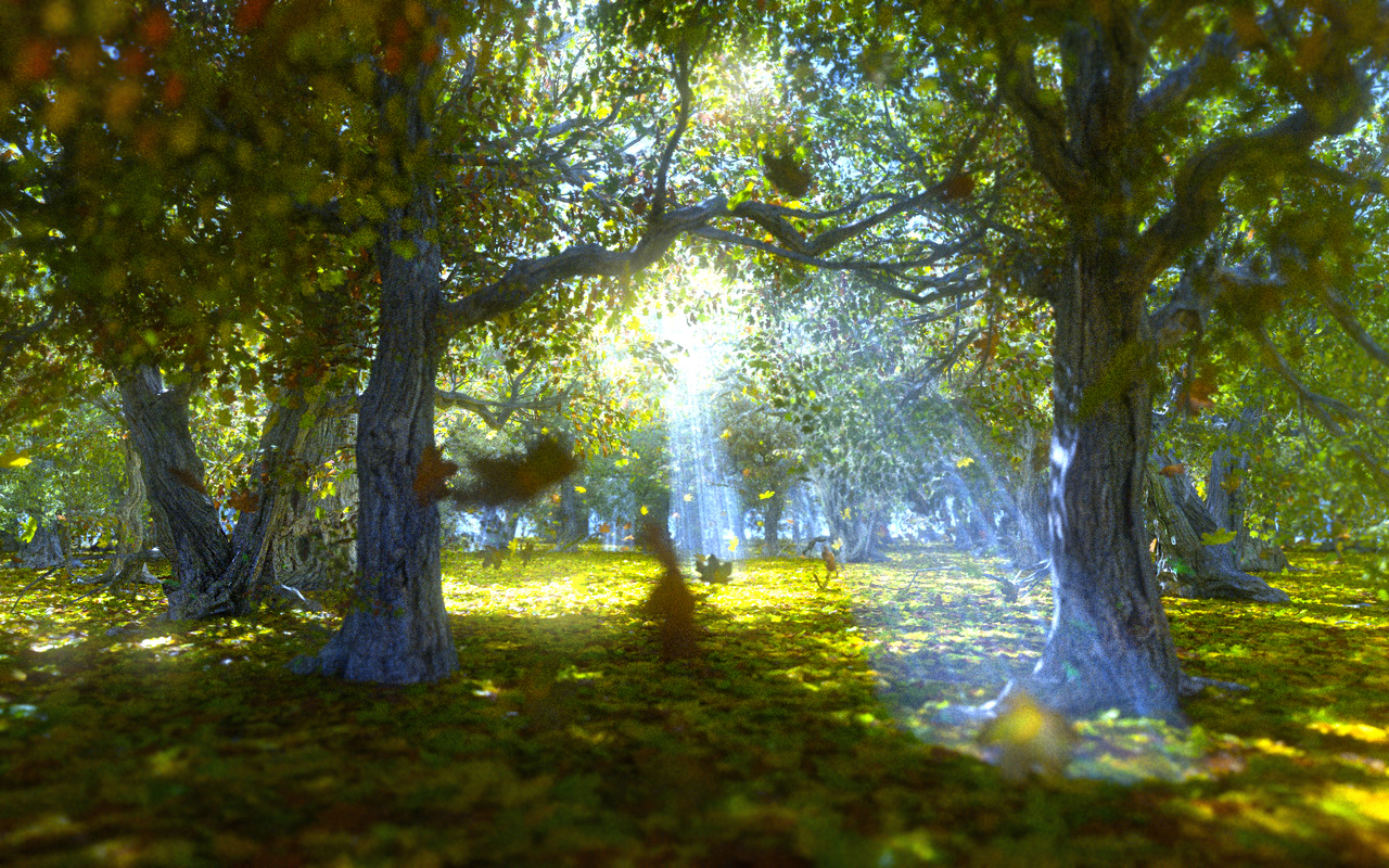 Autumn forest 3D - TurboSquid 1342122