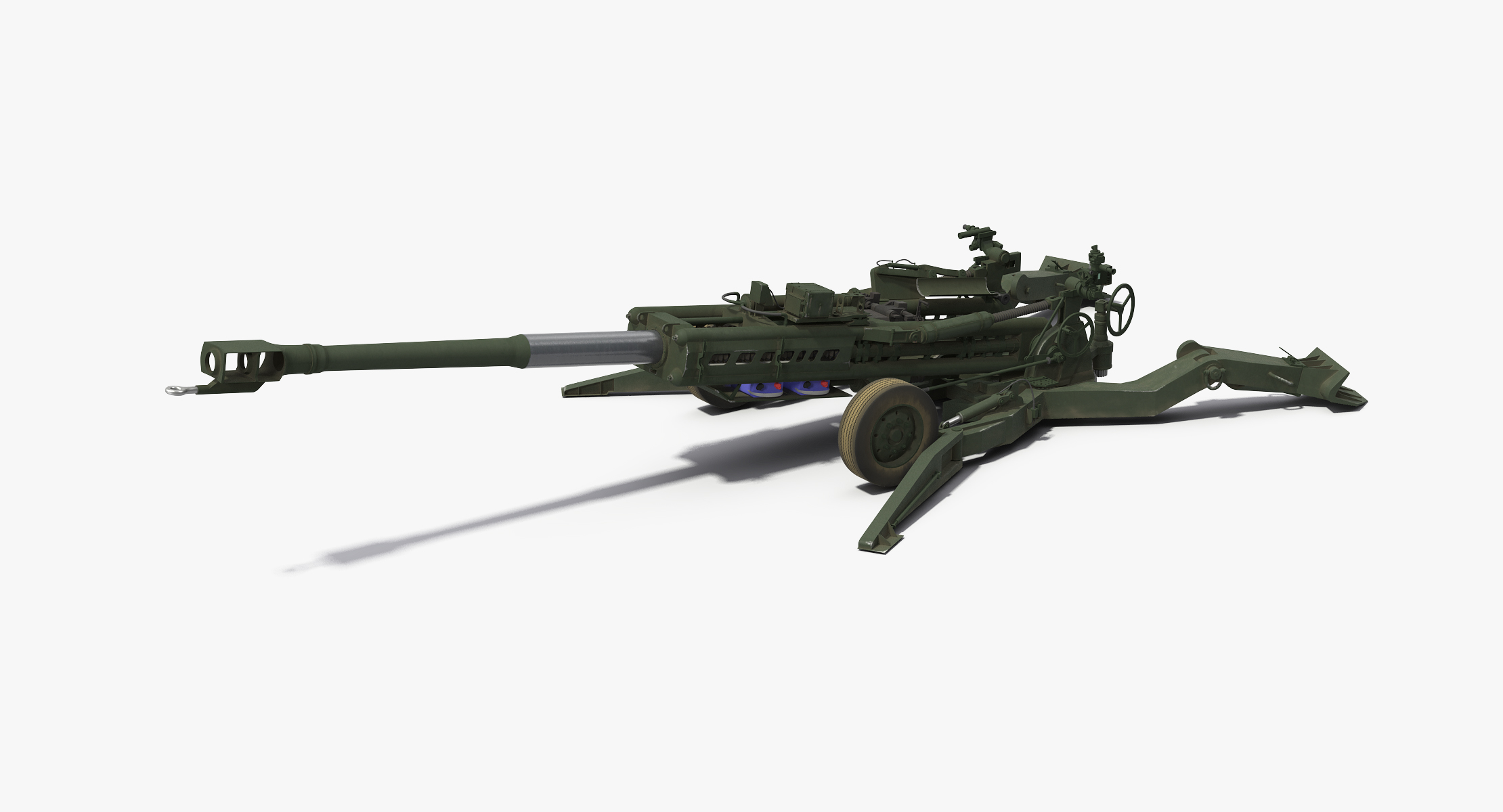 3D howitzers battle artillery - TurboSquid 1342290
