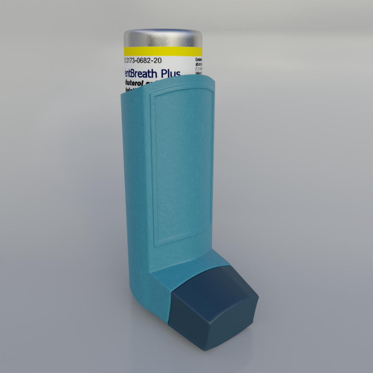 Albuterol inhaler 3D model - TurboSquid 1342261