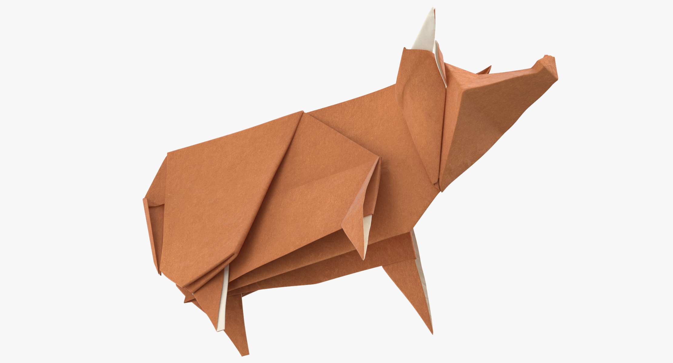 Cow origami model - TurboSquid 1342352