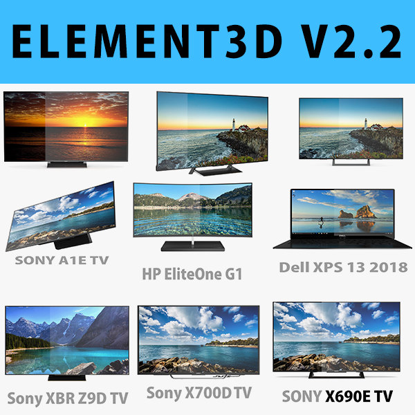 3ds max 42 led tv 2