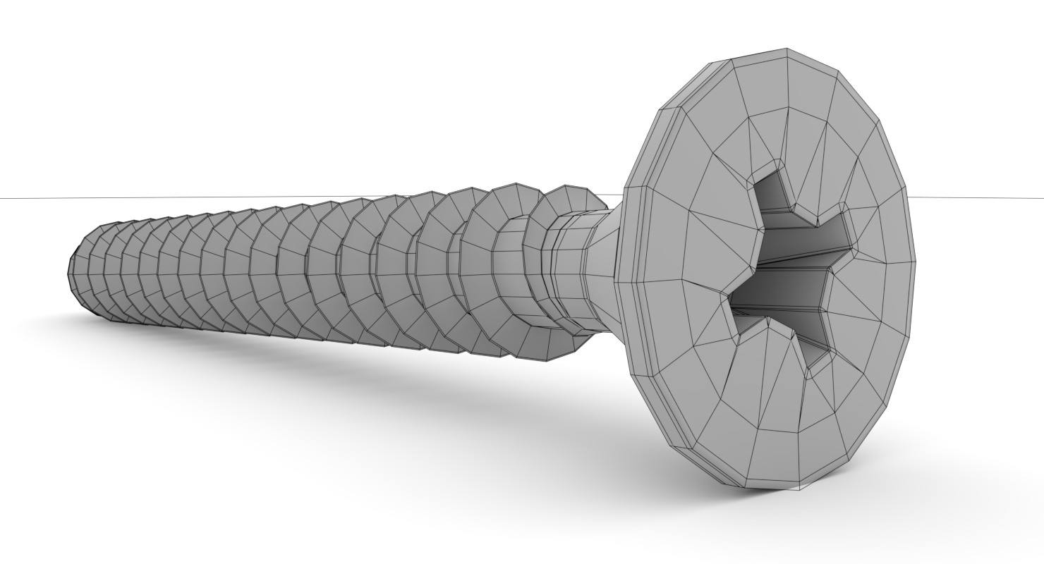 Chipboard screw 5 0 model - TurboSquid 1342381