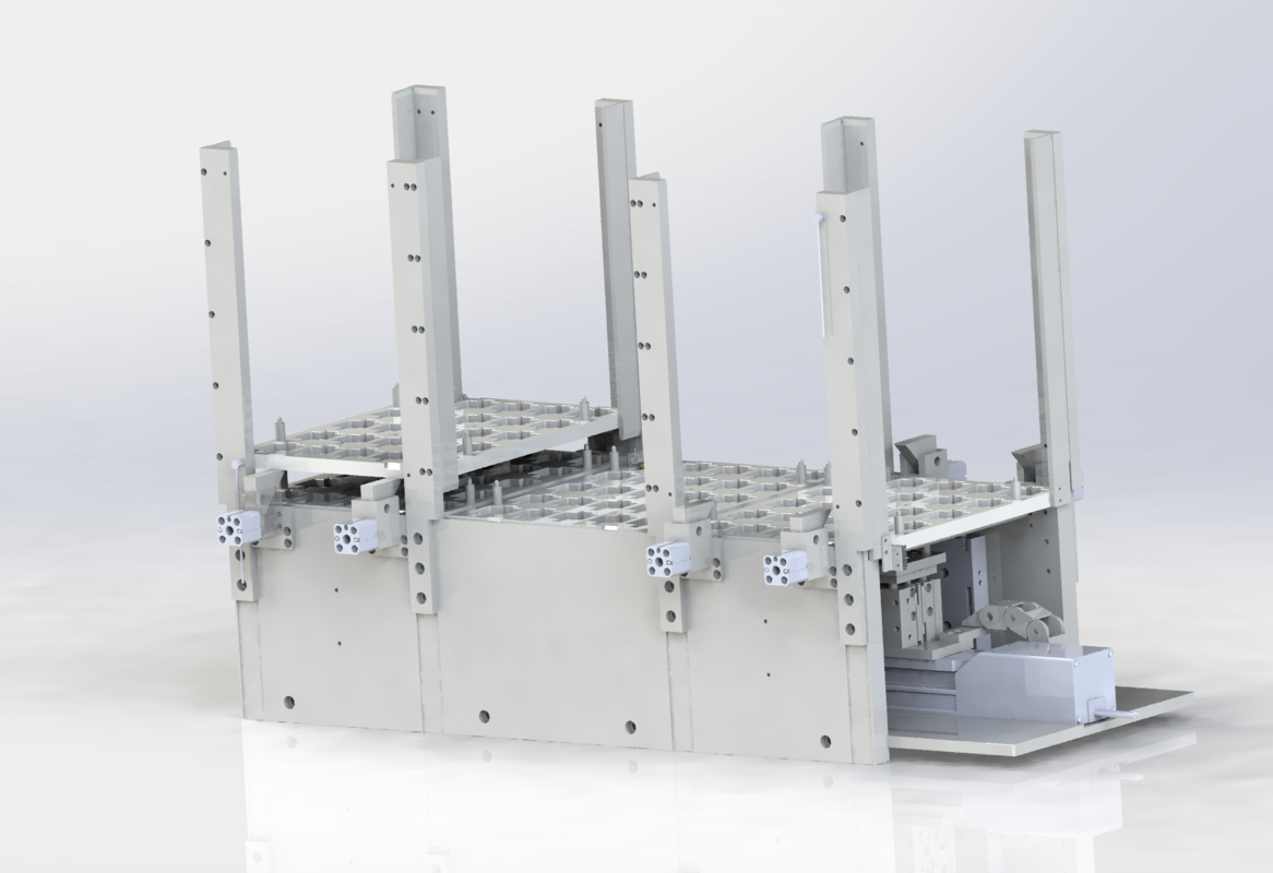 3D tray mechanism automatic stacking model - TurboSquid 1342409