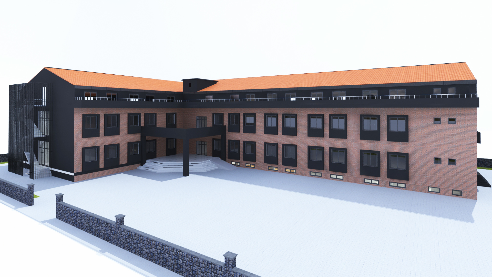 3D school building interior model - TurboSquid 1342586