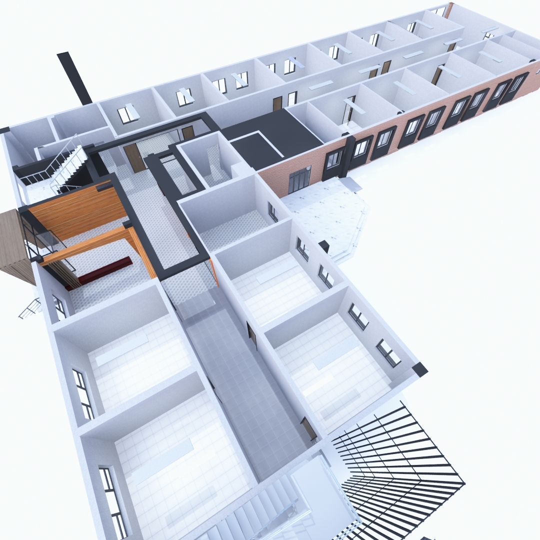 3D school building interior model - TurboSquid 1342586