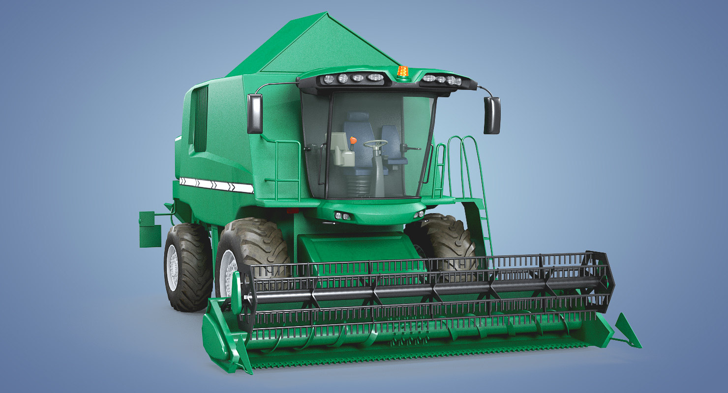 Combine harvester model - TurboSquid 1342481