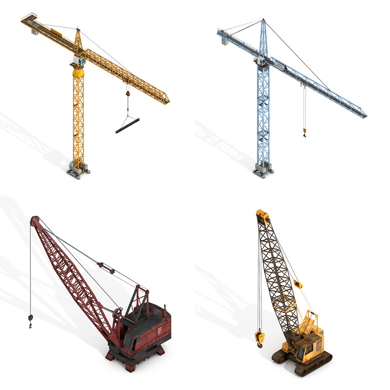 Cranes pack 3D model - TurboSquid 1342492