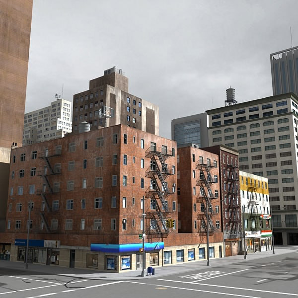 nyc 50 buildings 3d model