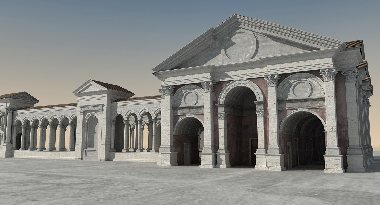 3D ancient roman town - TurboSquid 1342534