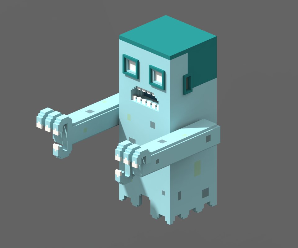 Voxel ghost magicavoxel model - TurboSquid 1342664