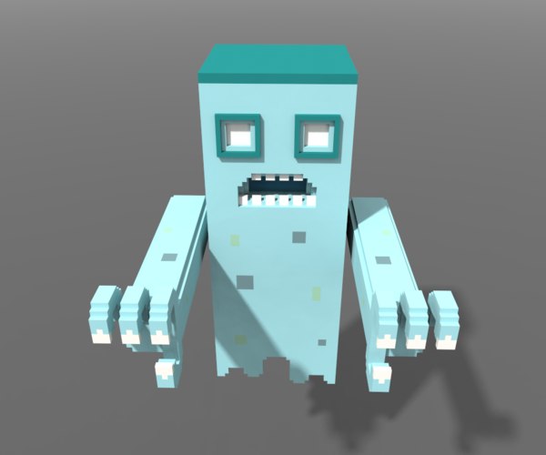 Voxel ghost magicavoxel model - TurboSquid 1342664
