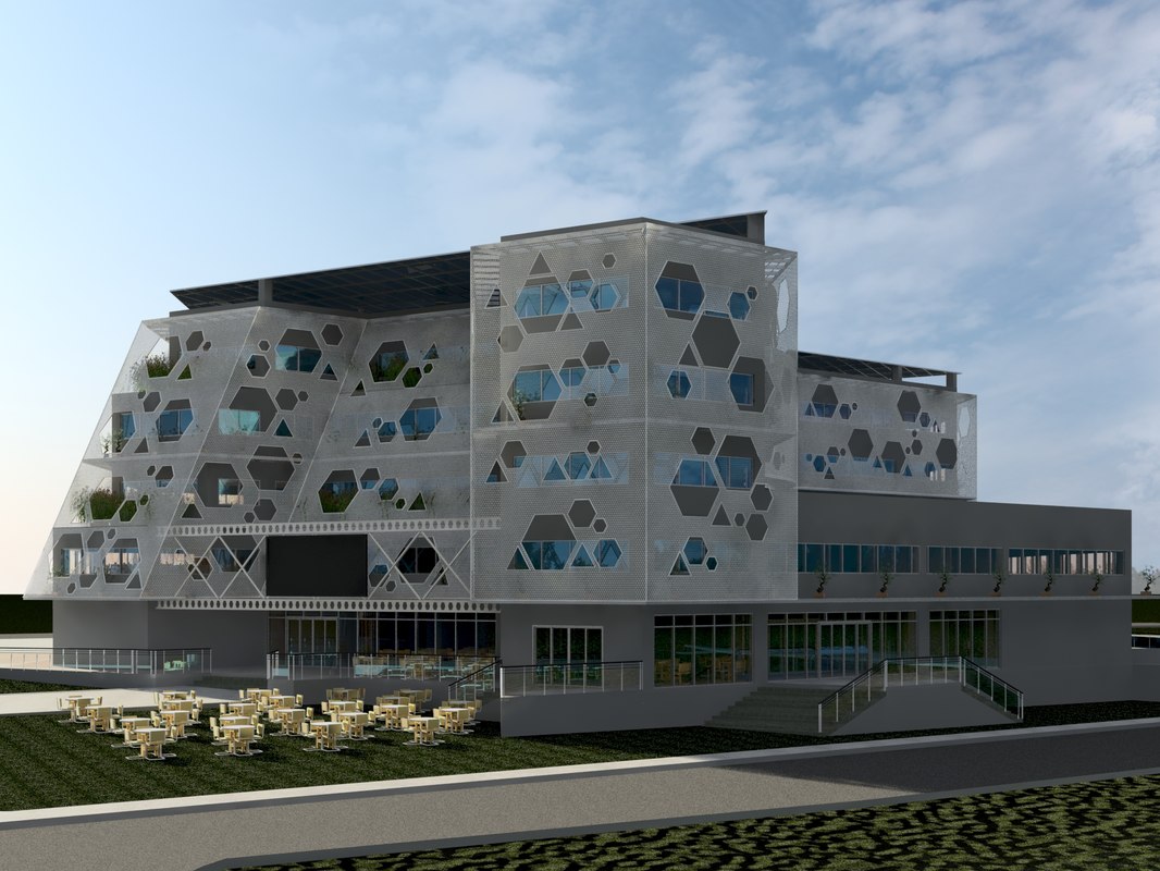 Modern town hall lite 3D model - TurboSquid 1343382