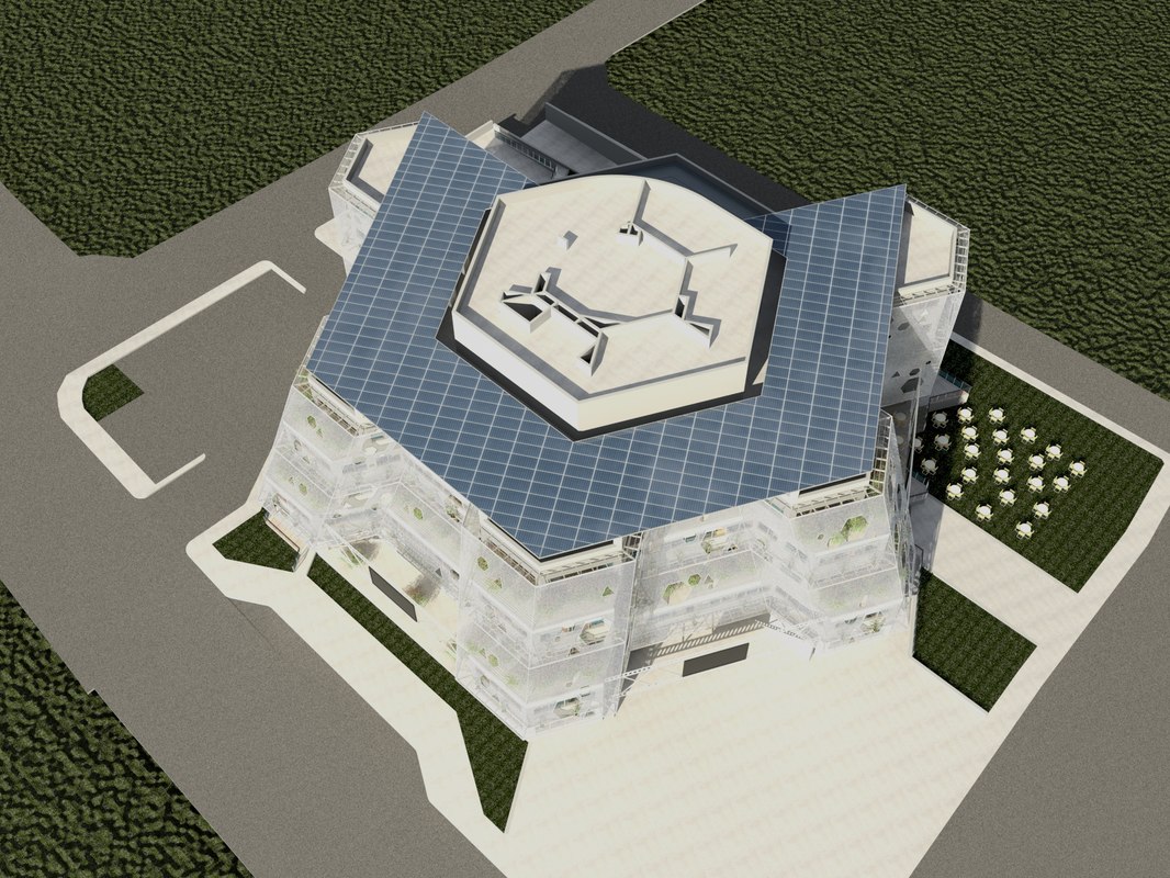 Modern town hall lite 3D model - TurboSquid 1343382