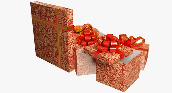 3D set gifts model - TurboSquid 1342735