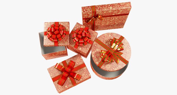3D set gifts model - TurboSquid 1342735