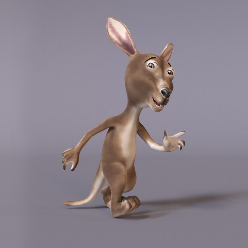 Stylized humanoid kangaroo 3D - TurboSquid 1342862
