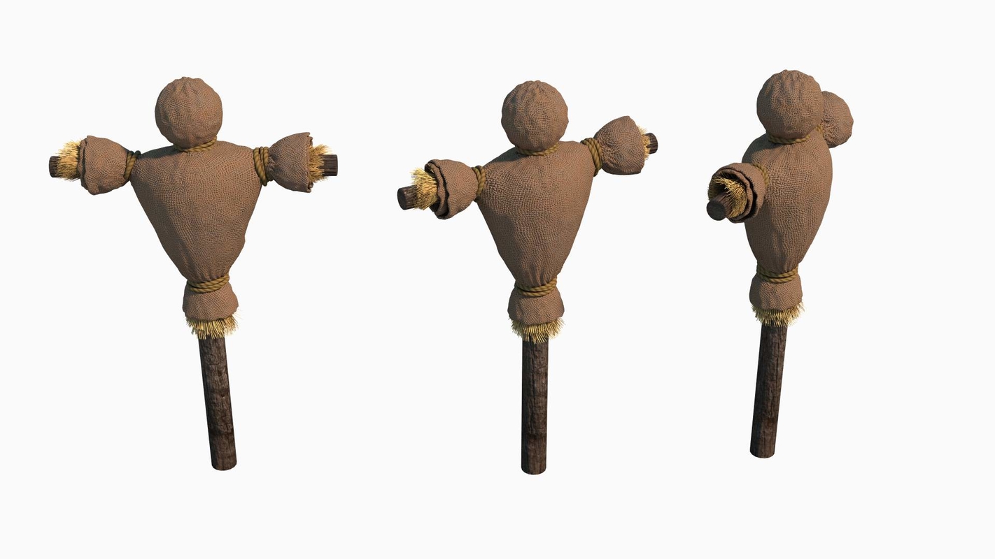 Medieval training dummy 3D - TurboSquid 1342882