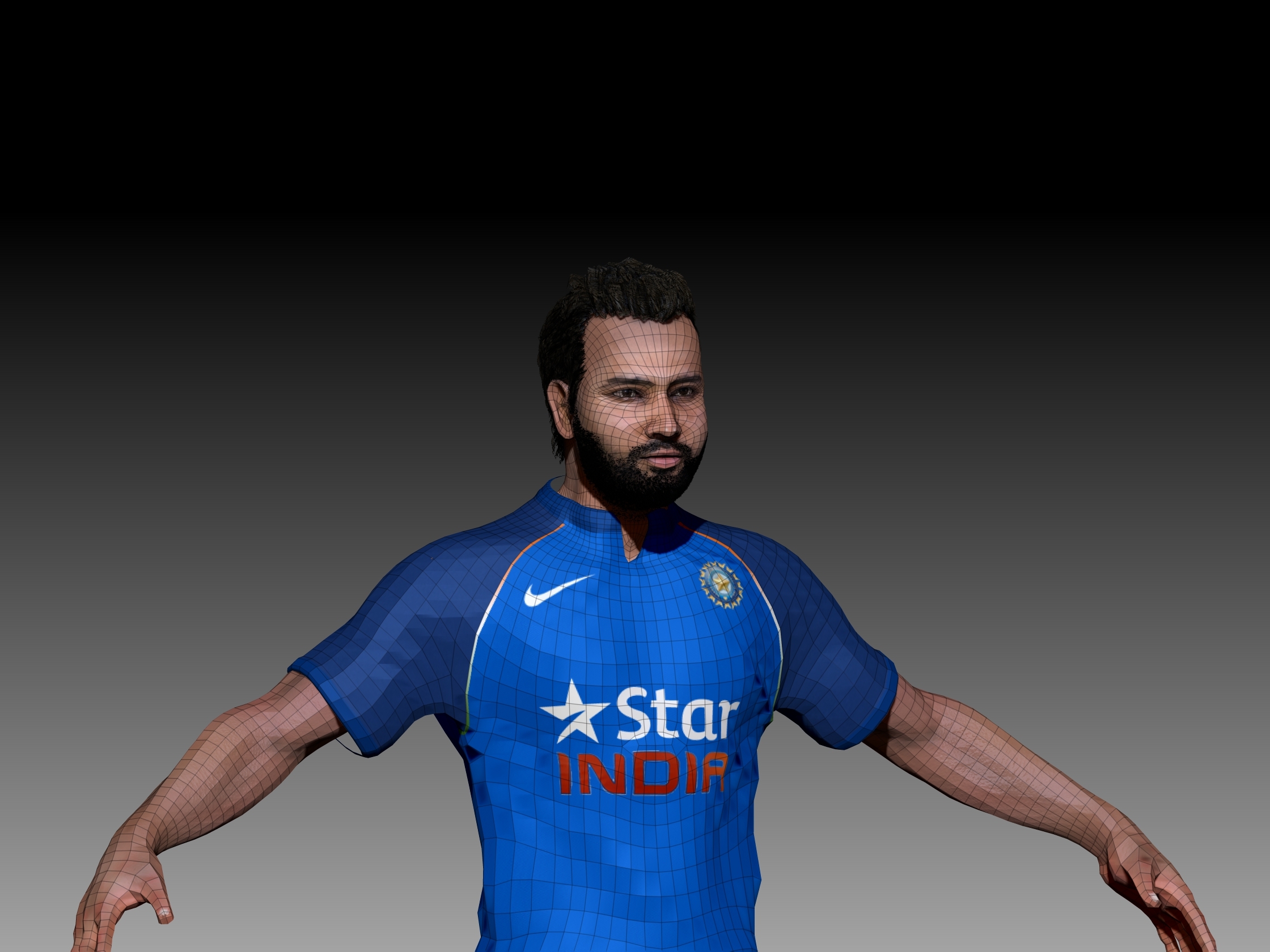 Rohit Sharma 3D-Modell - TurboSquid 1342387