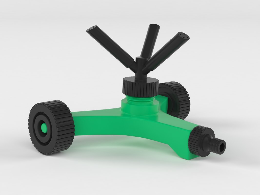 360 degree autorotation sprinkler model - TurboSquid 1343083