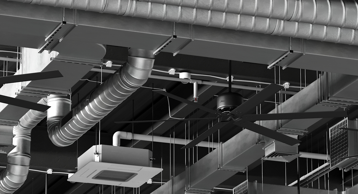 Ceiling ventilation 4 3D model - TurboSquid 1303506