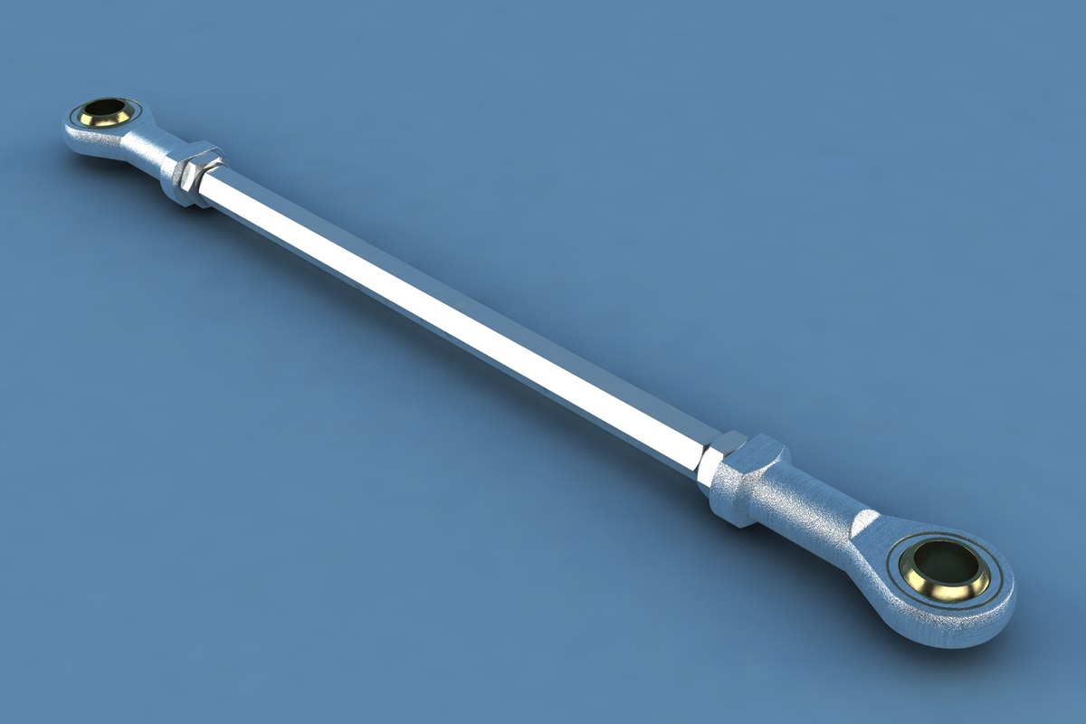 3D steel pull rod - TurboSquid 1343200