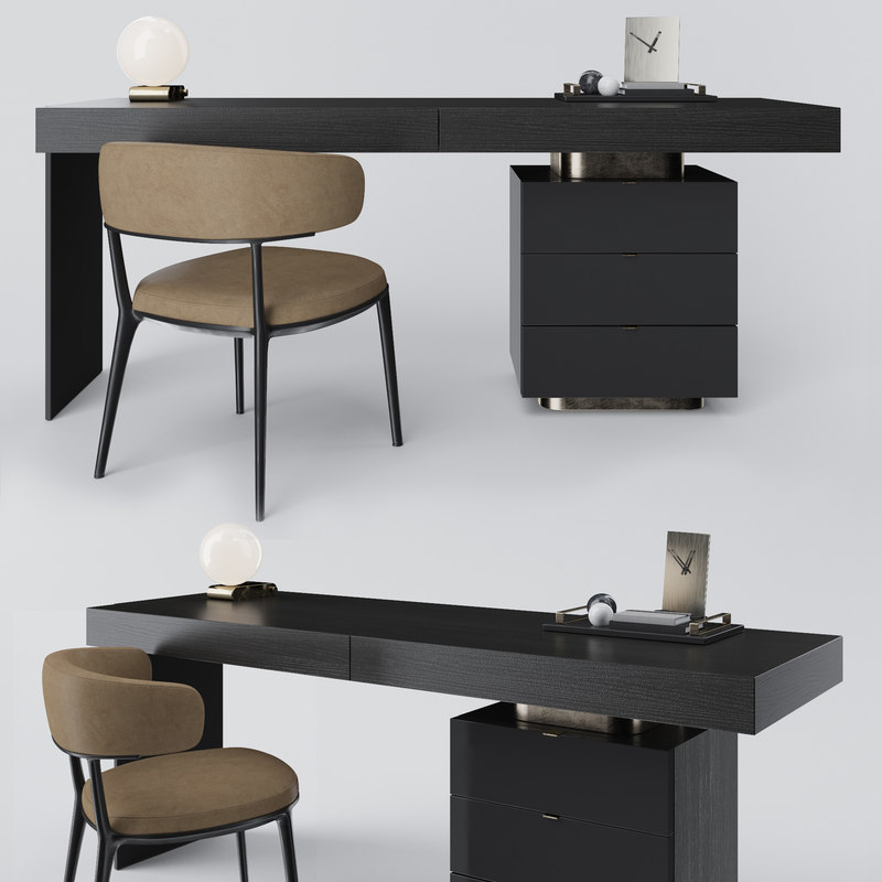 Minotti carson writing desk 3D model - TurboSquid 1343231 Minotti carson writing desk 3D model - TurboSquid 1343231