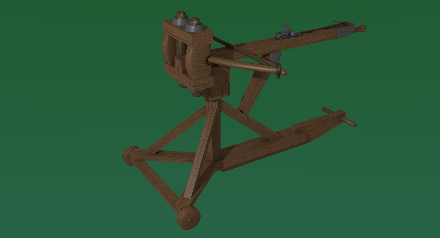 Modello 3D Balista romano - TurboSquid 1343347