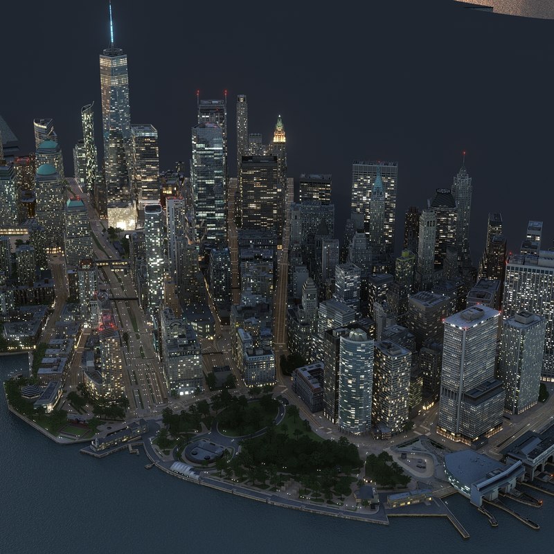 3D manhattan lower 2 3 - TurboSquid 1343545