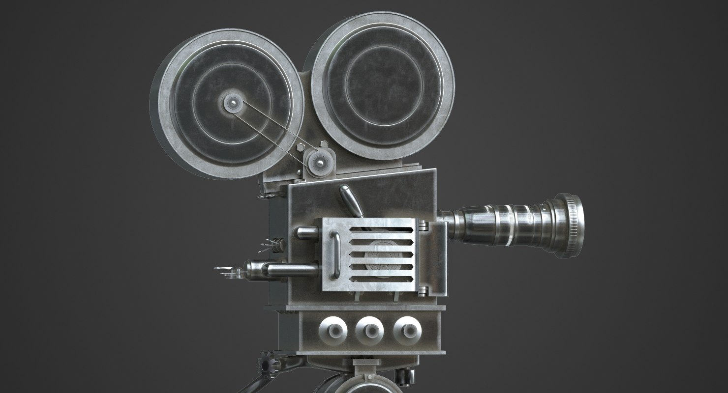old camera old-fashioned 3d model