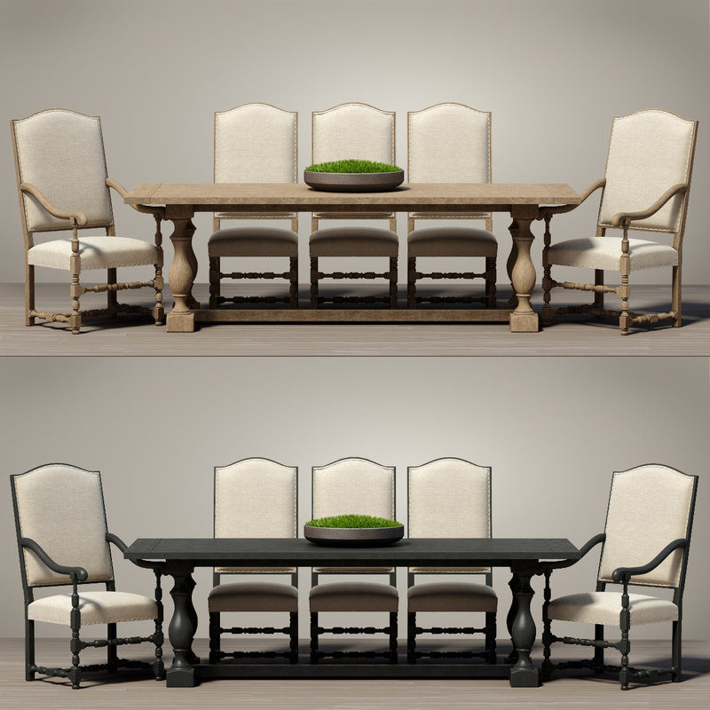 3d model dining table