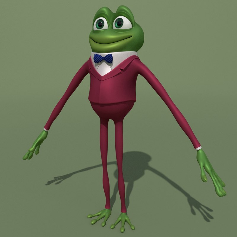 3D model cartoon frog toon - TurboSquid 1343767
