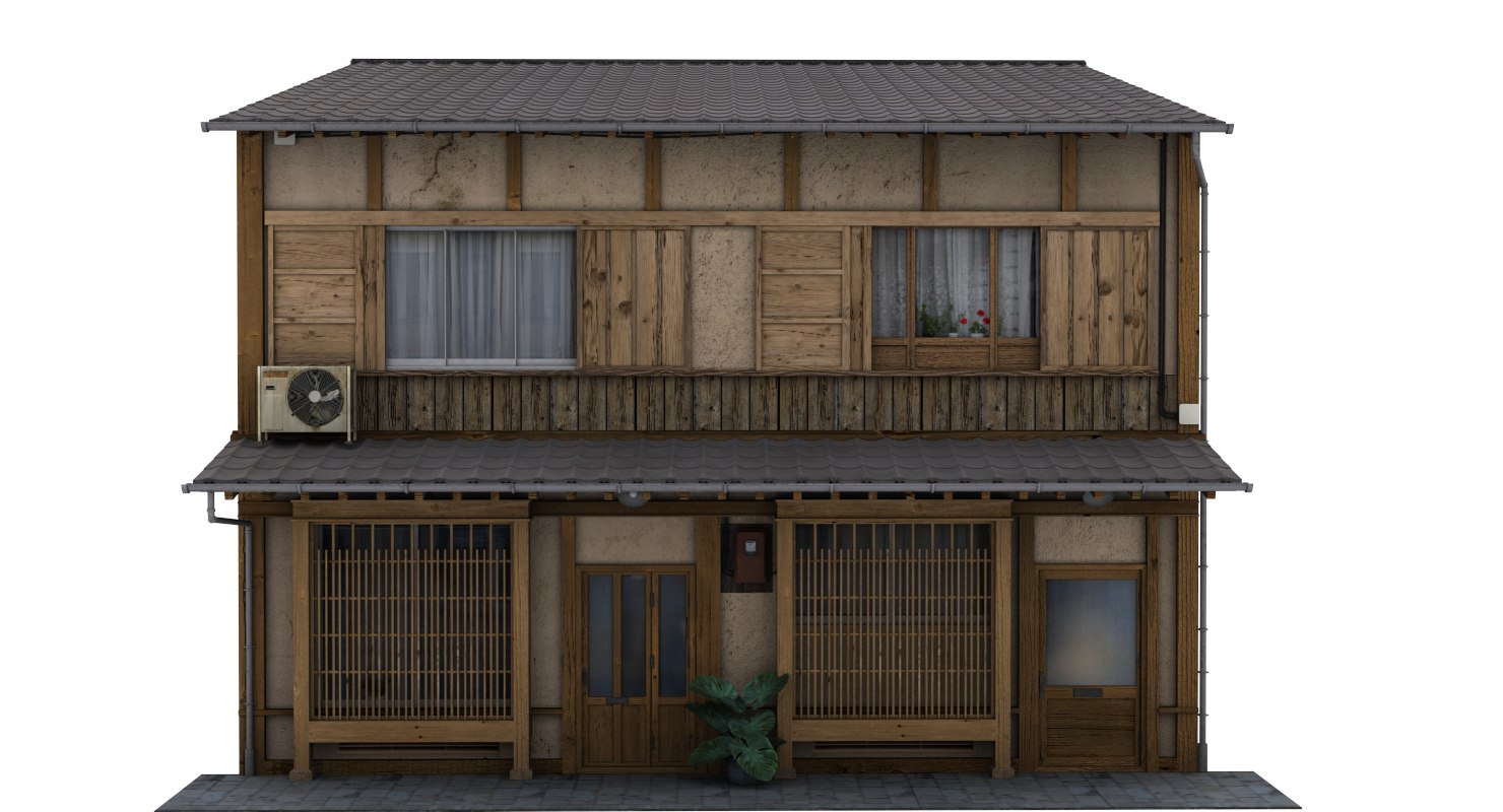 Old japanese building house 3D model - TurboSquid 1343825