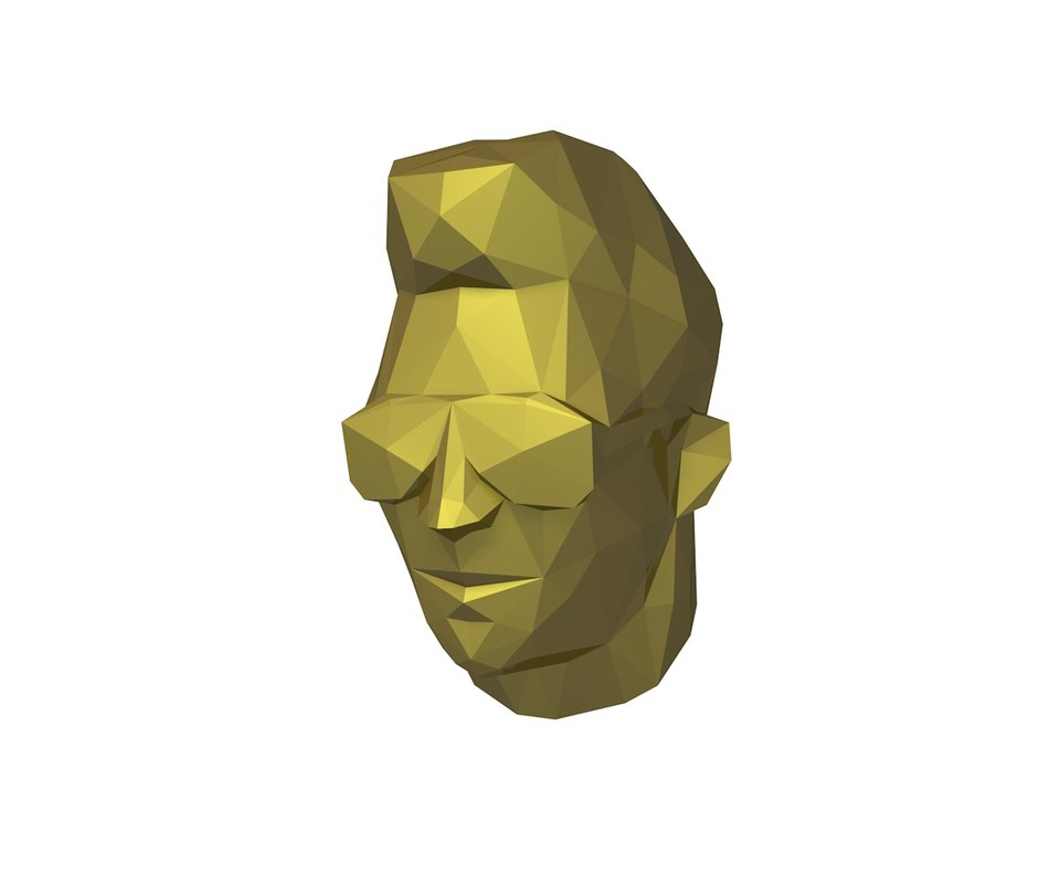 3D low-poly head model - TurboSquid 1343914